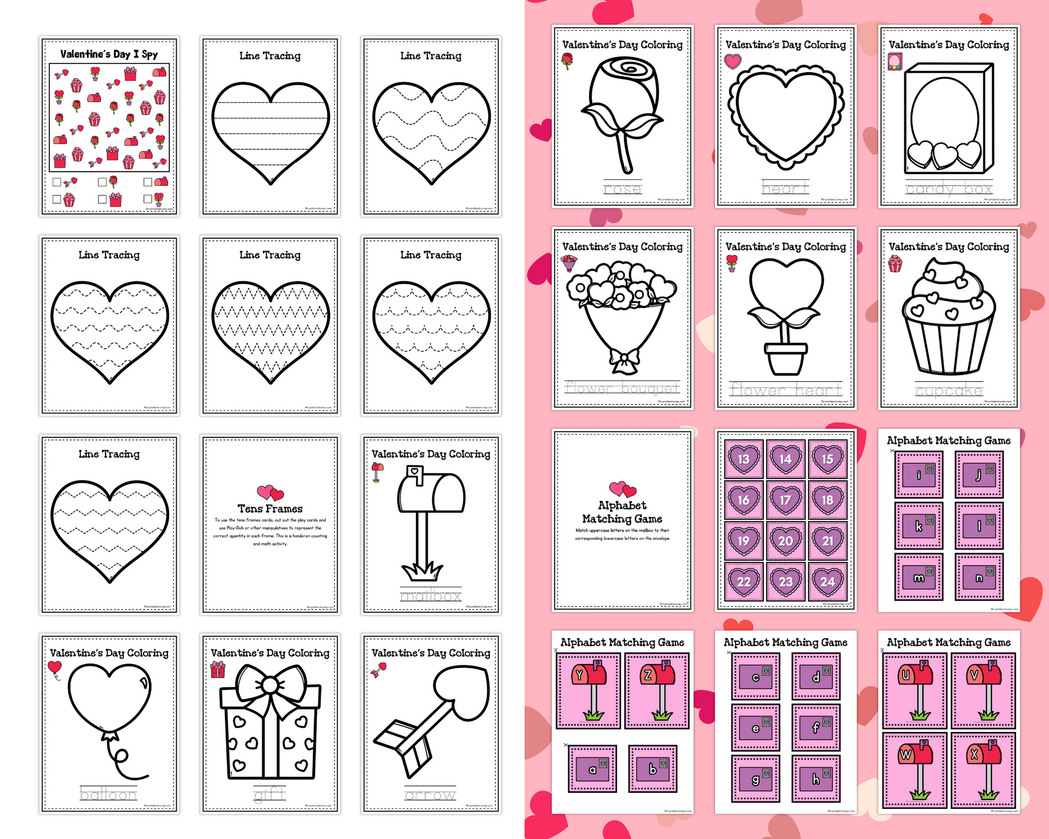 20 Printable Valentine’s Day Activities – CrystalandComp