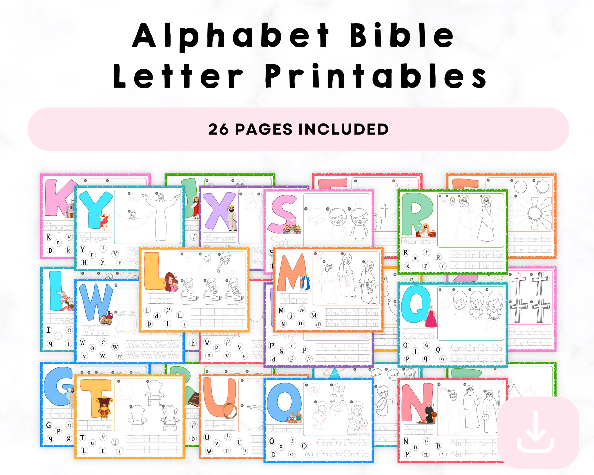 Alphabet Bible Letter Printables – CrystalandComp
