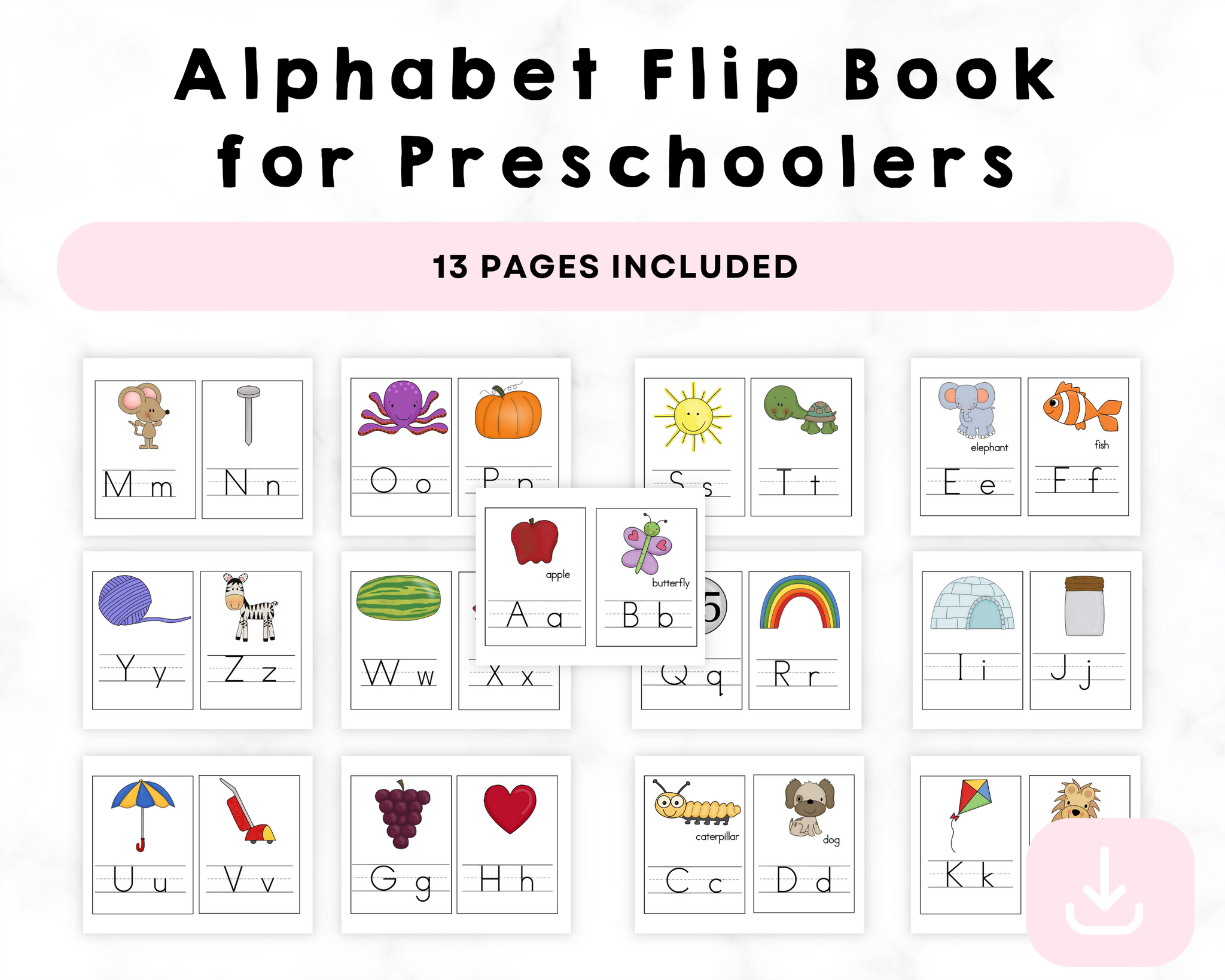 Printable Alphabet and Handwriting Bundle – CrystalandComp