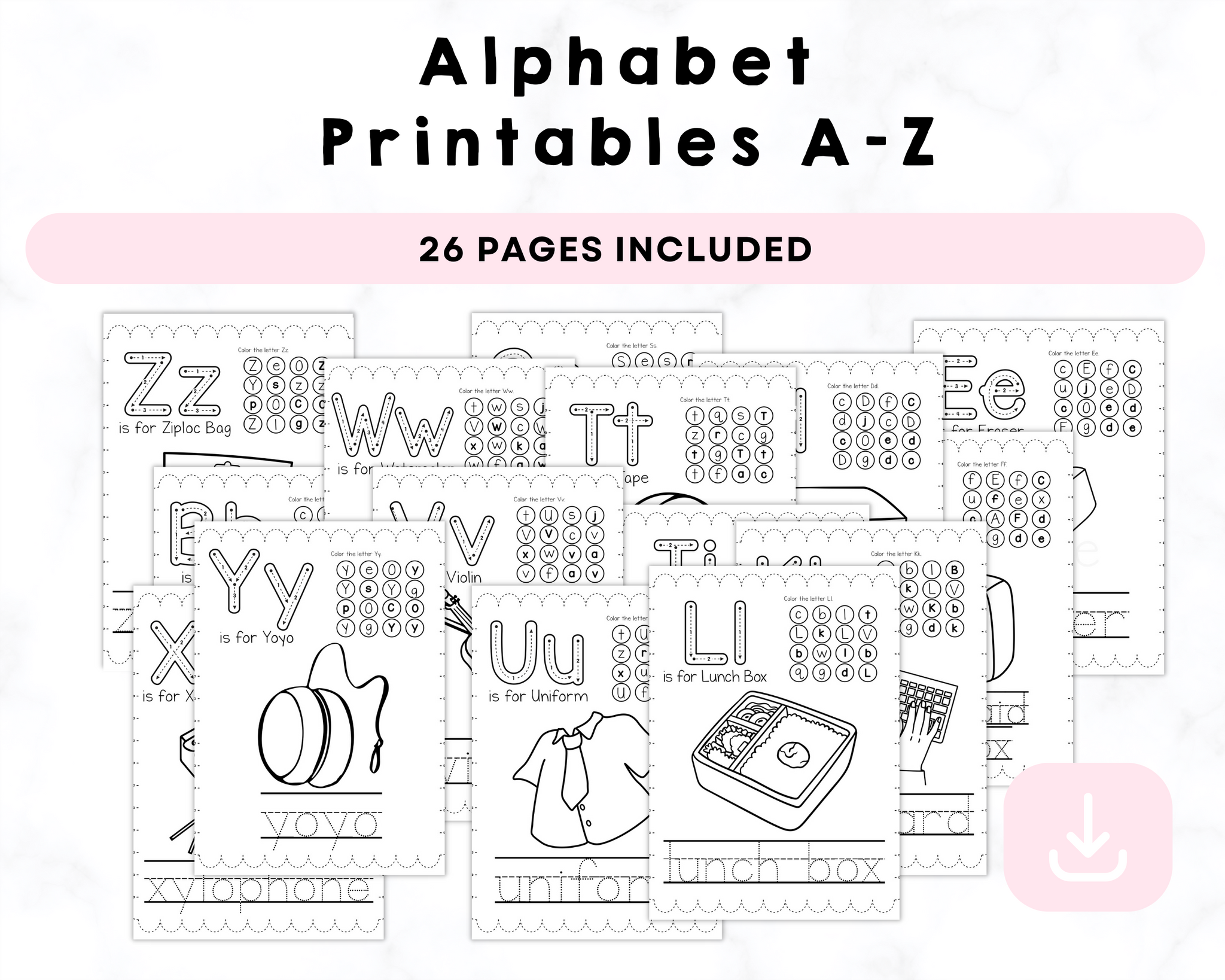 Alphabet Printables A-Z – CrystalandComp