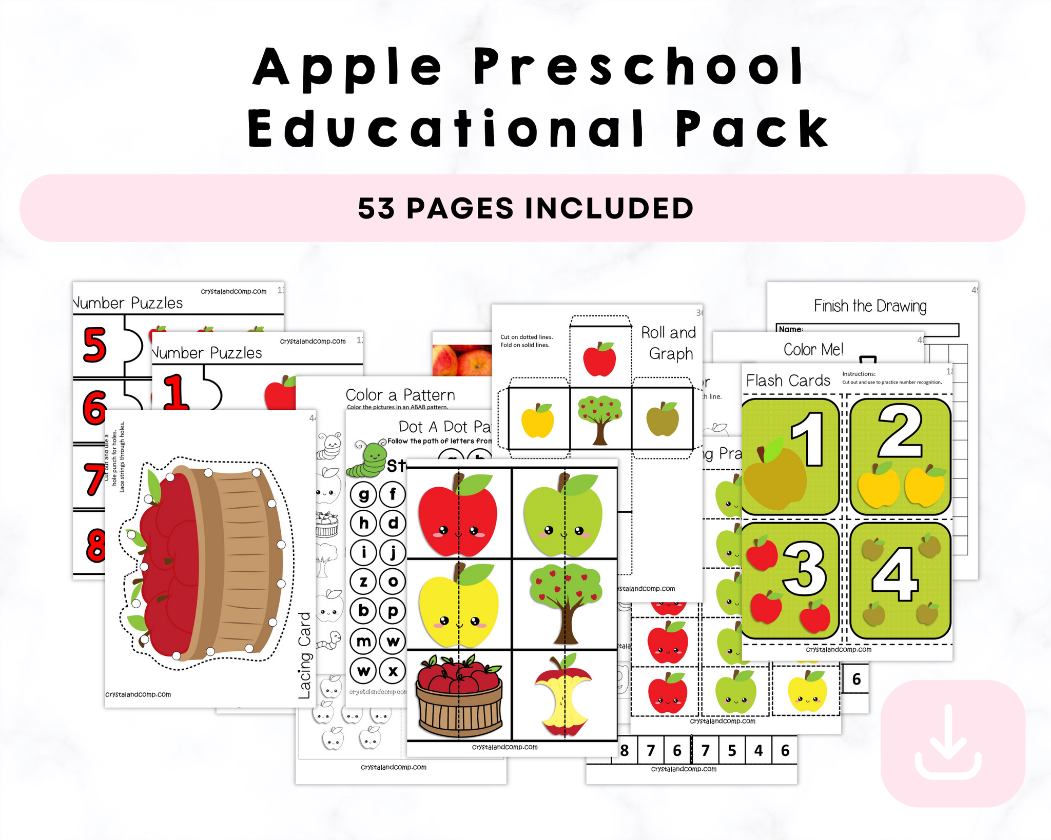 Apple Preschool Educational Pack – CrystalandComp