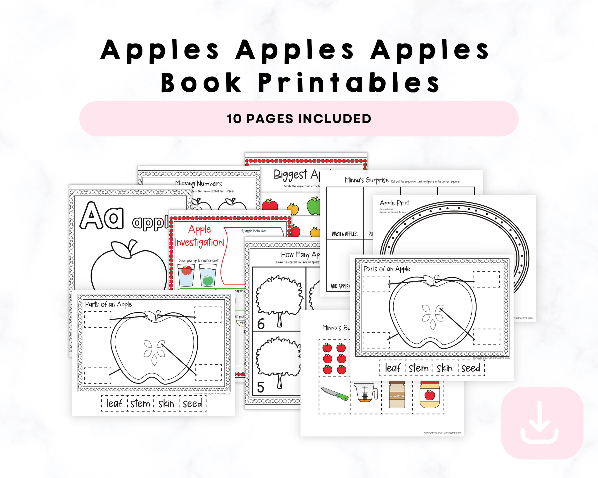 Apples Apples Apples Book Printable – CrystalandComp