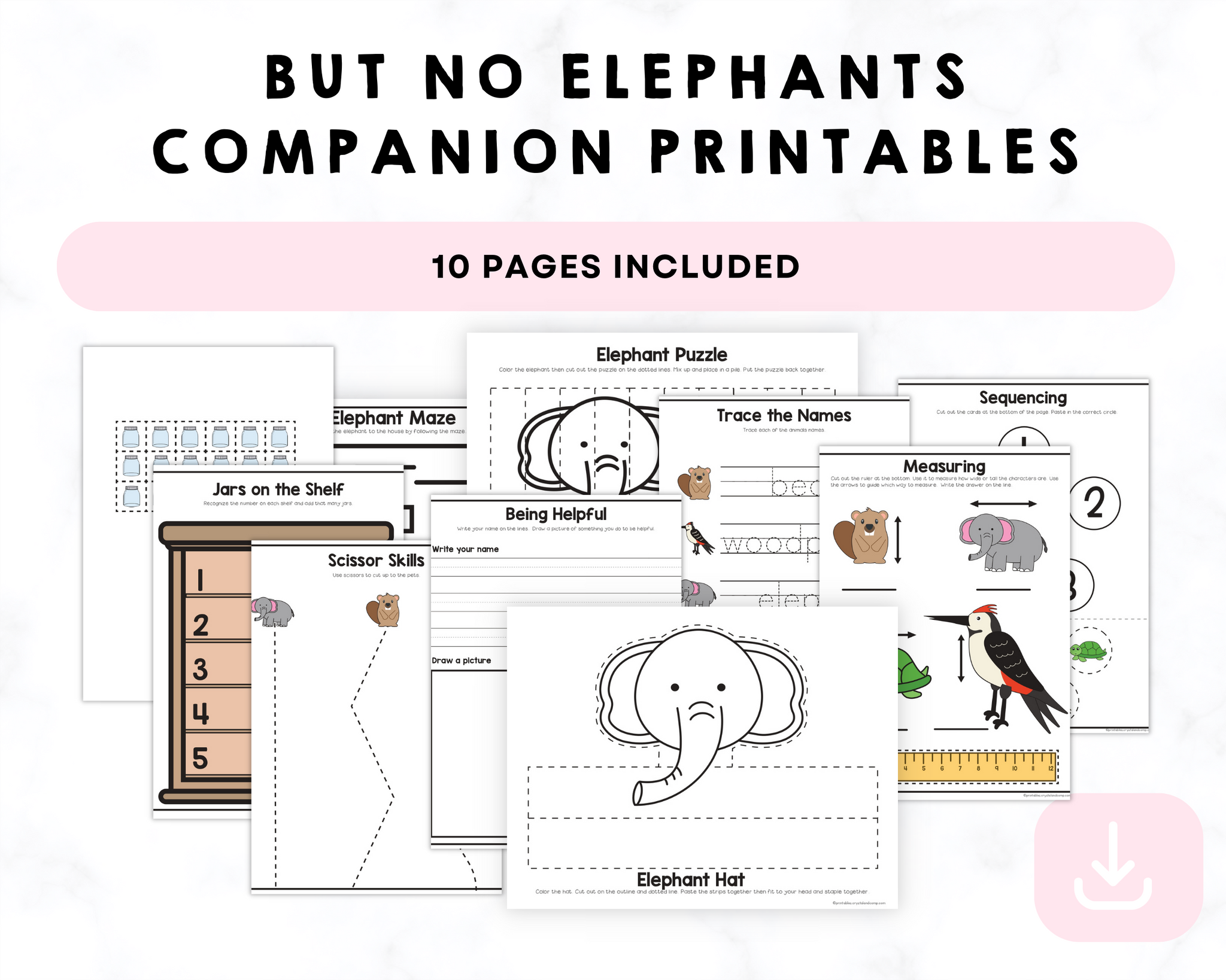 But No Elephants Companion Printable – CrystalandComp
