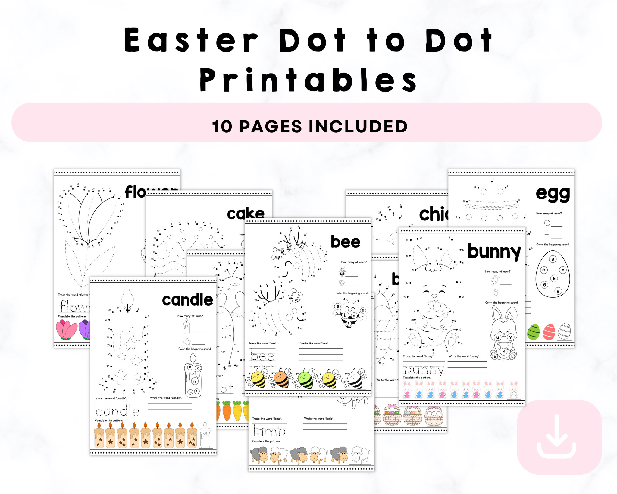 Easter Dot to Dot Printables – CrystalandComp