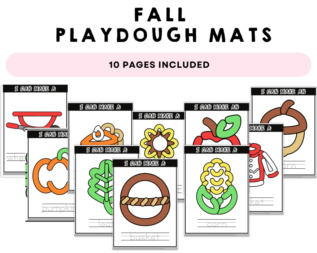 Printable Fall Playdough Mats – CrystalandComp