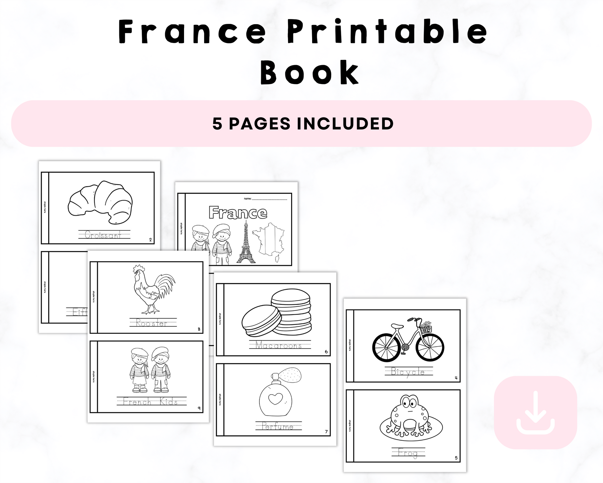 France Printable Book – CrystalandComp