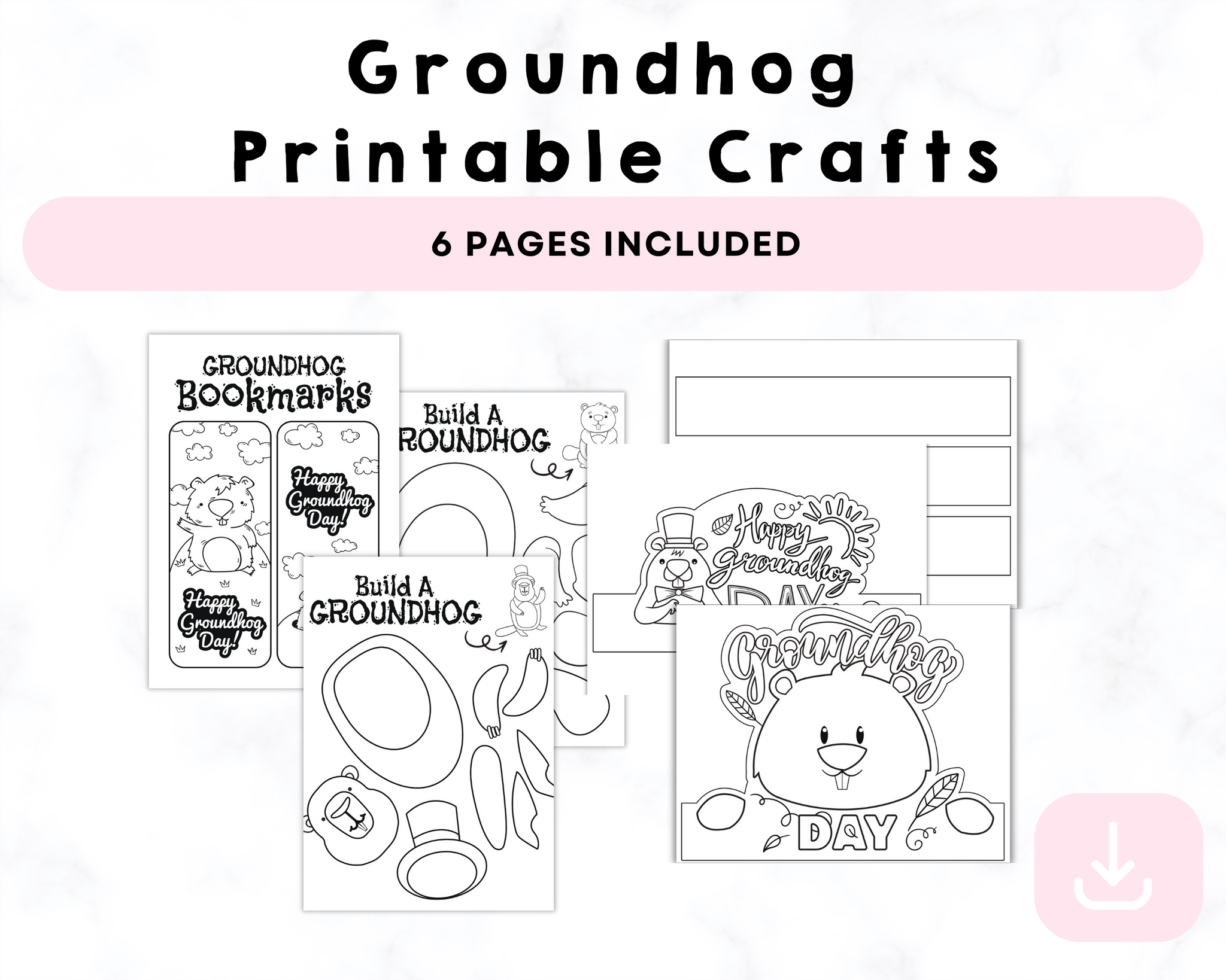 Groundhog Printable Crafts – CrystalandComp