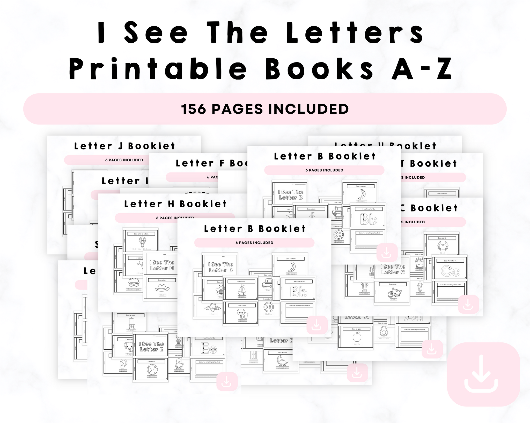I See The Letters Printable Books A-Z – CrystalandComp