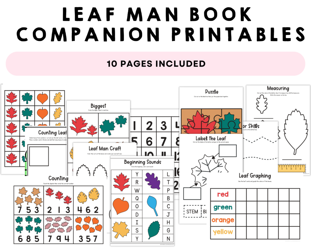 Leaf Man Book Companion Printables – CrystalandComp