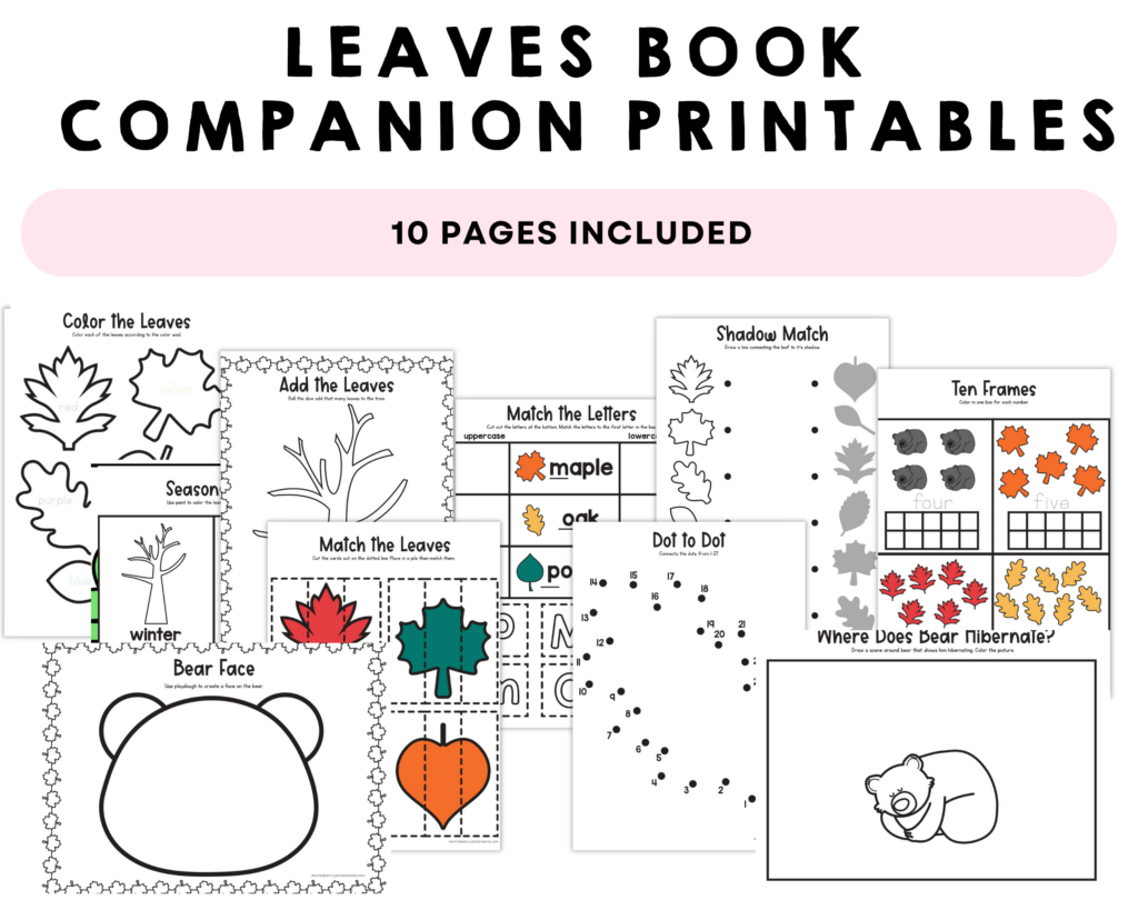 Leaves Book Companion Printables – CrystalandComp