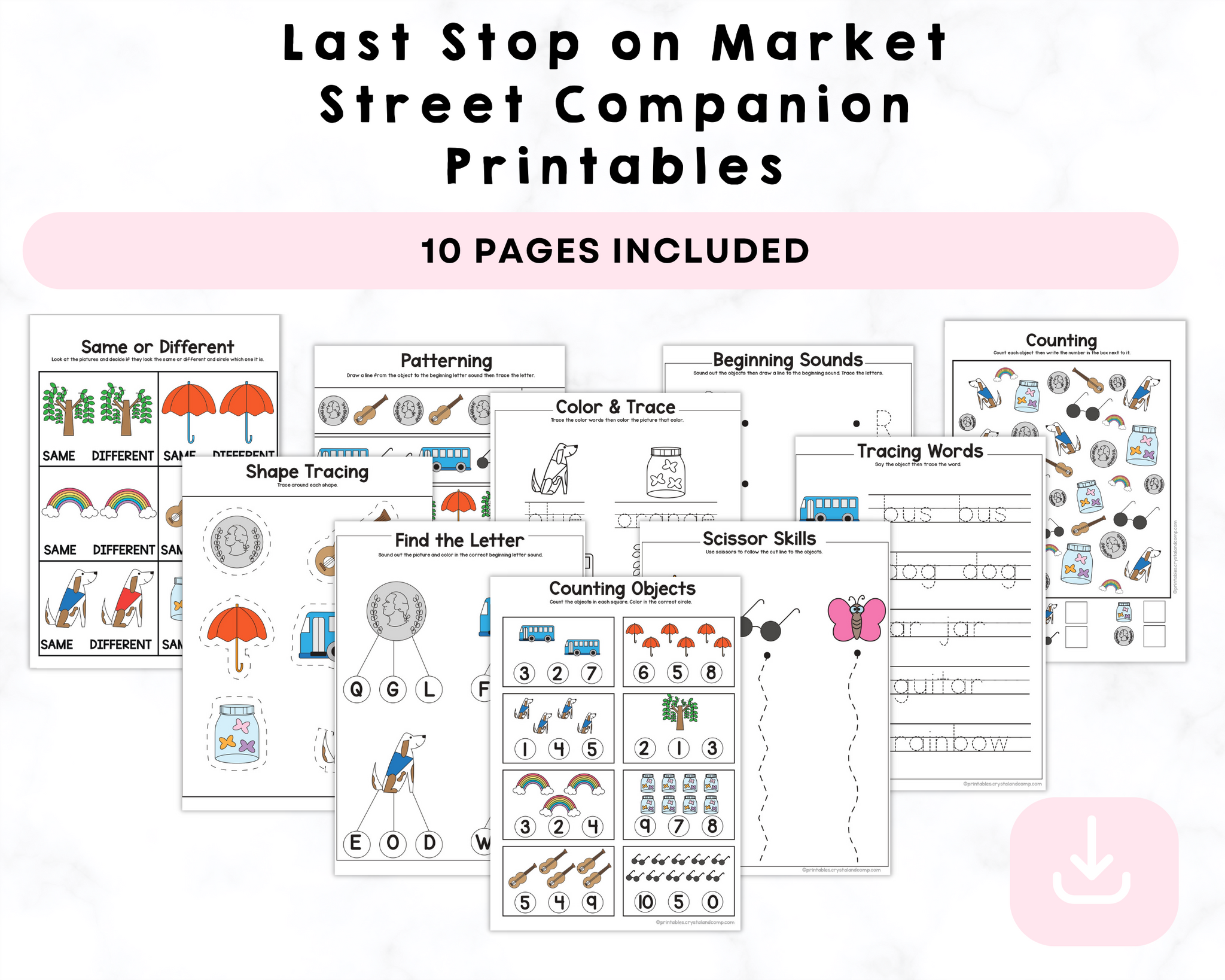 Last Stop on Market Street Companion Printables – CrystalandComp
