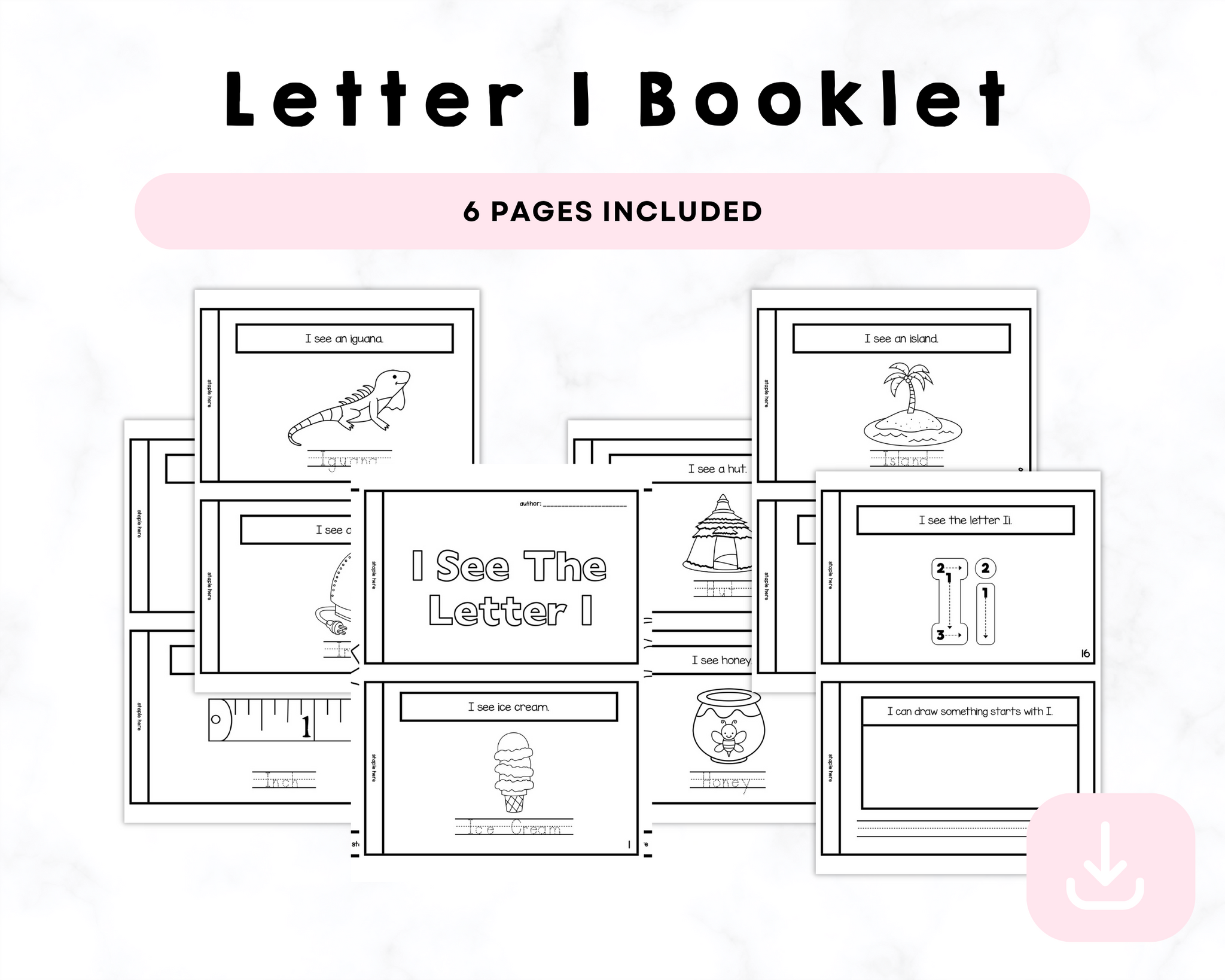 I See The Letter I Printable Book – CrystalandComp