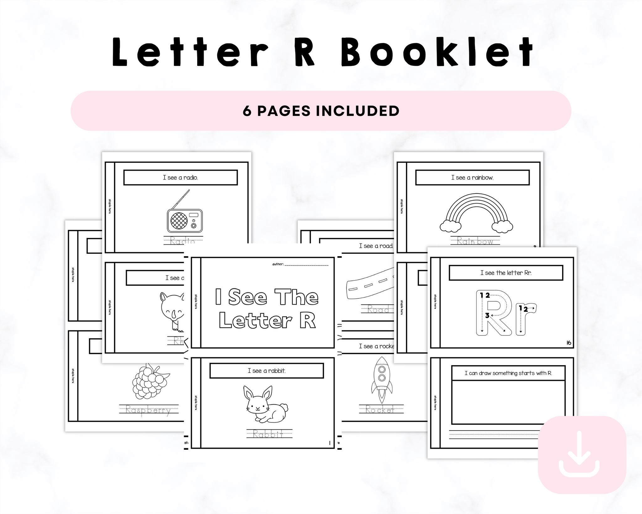 I See The Letter R Printable Book – CrystalandComp