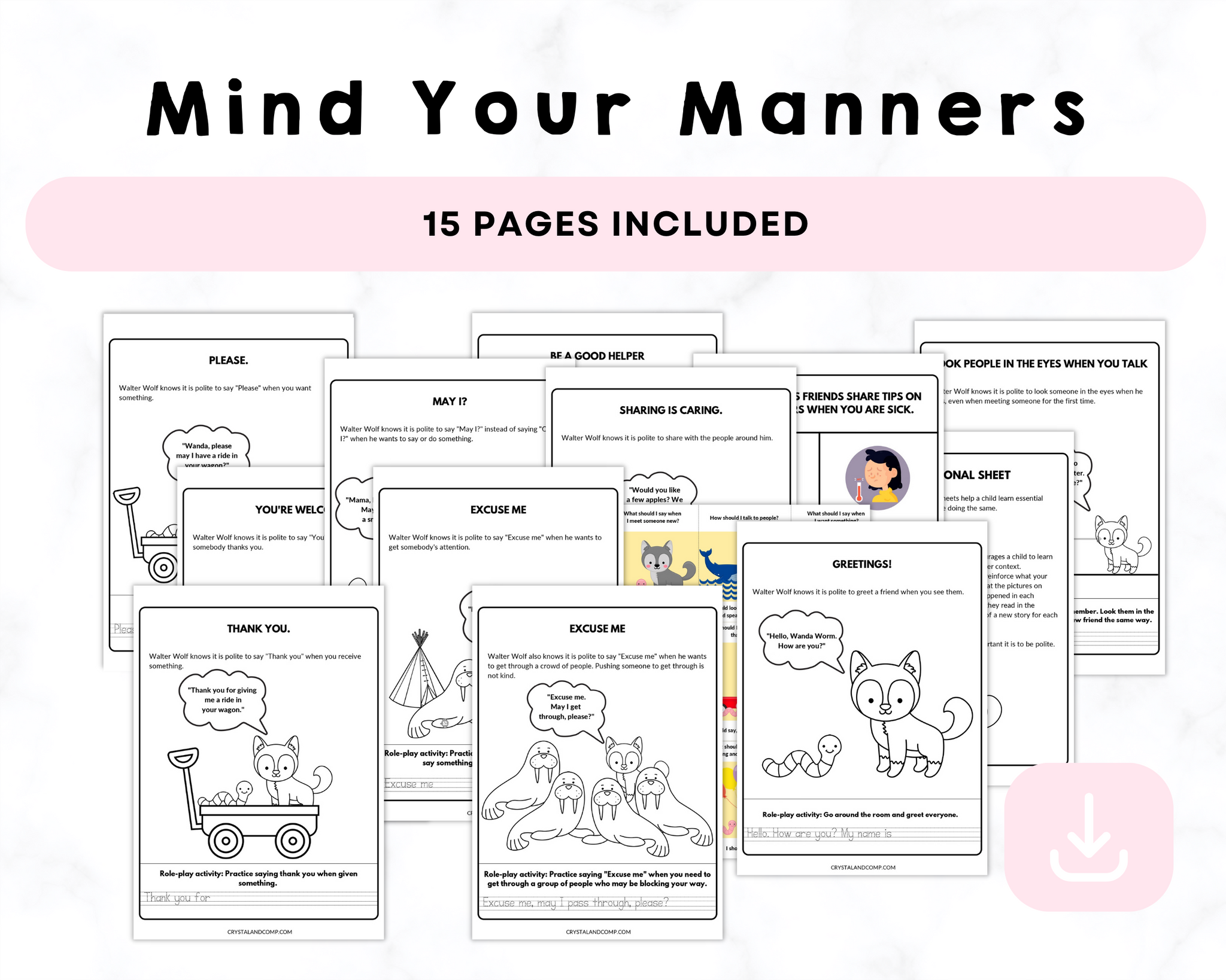Mind Your Manners Printable – CrystalandComp