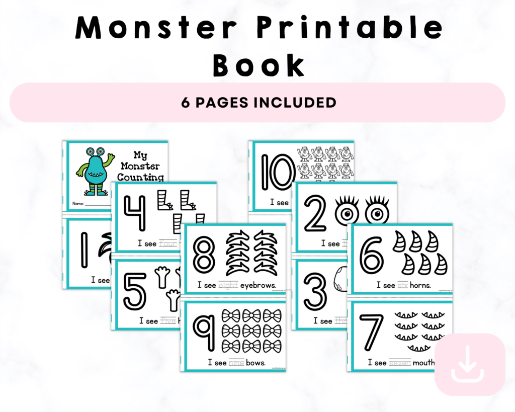 Monster Printable Book – CrystalandComp