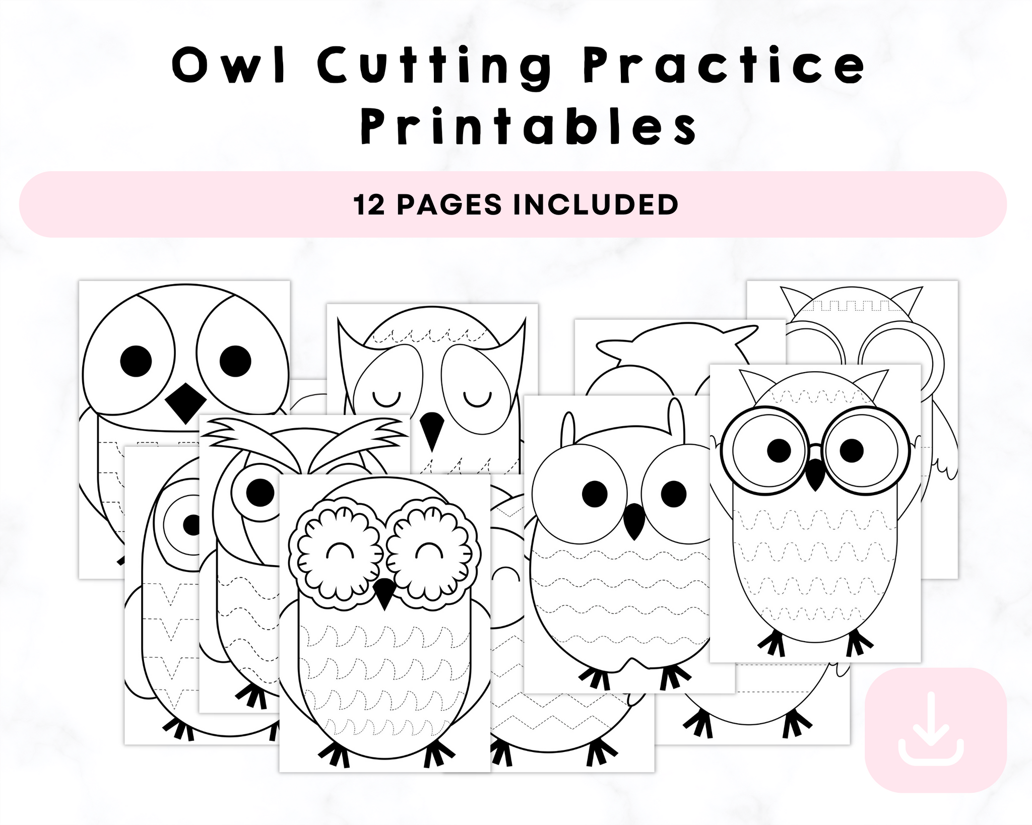 Owl Cutting Practice Printables – CrystalandComp