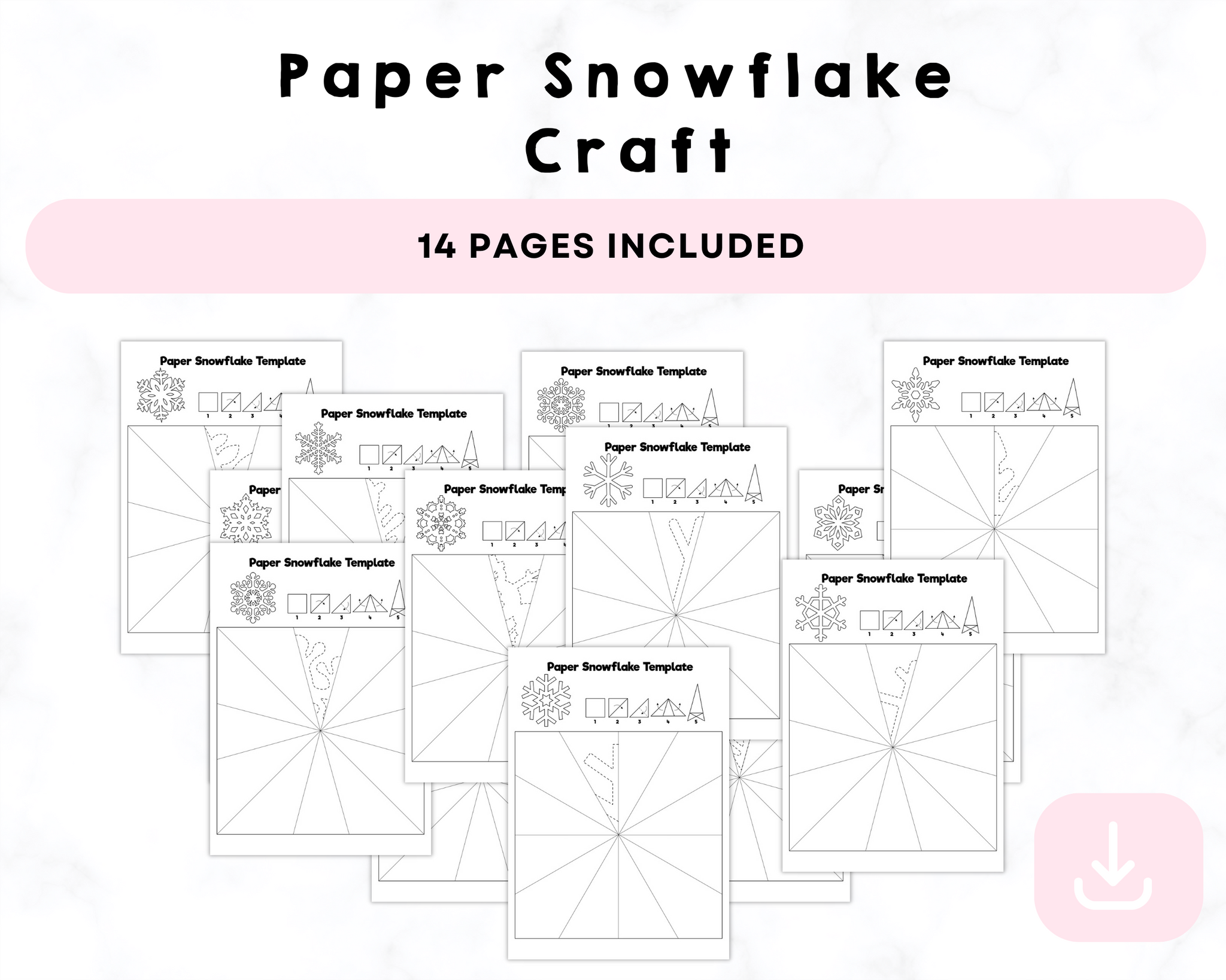 Paper Snowflake Craft Printables – CrystalandComp