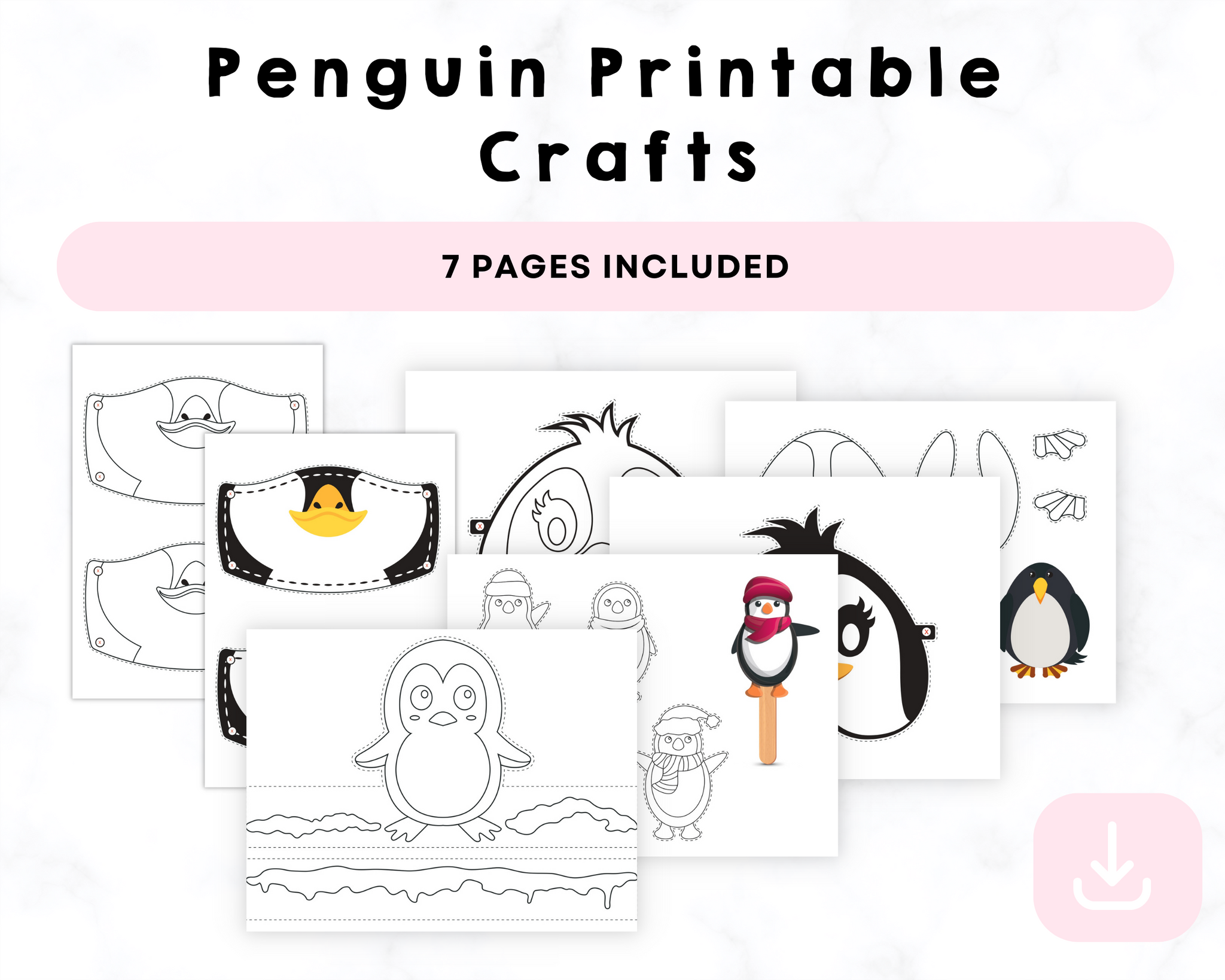 Penguin Printable Crafts – CrystalandComp