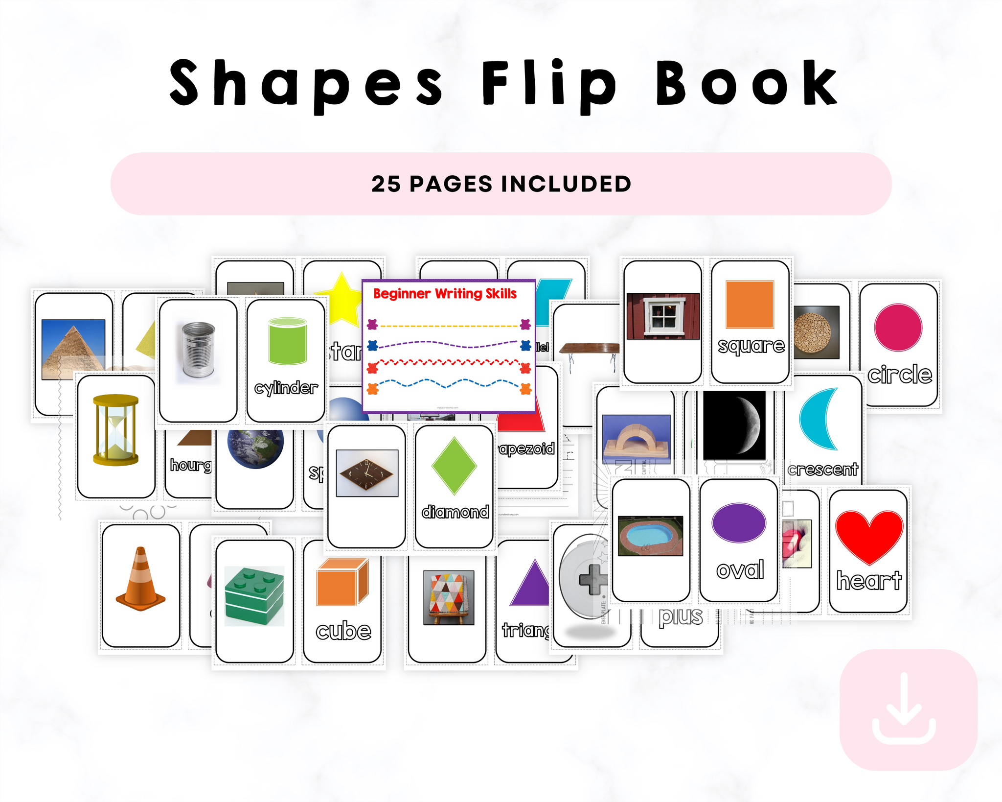 Shapes Flip Book Printables – CrystalandComp