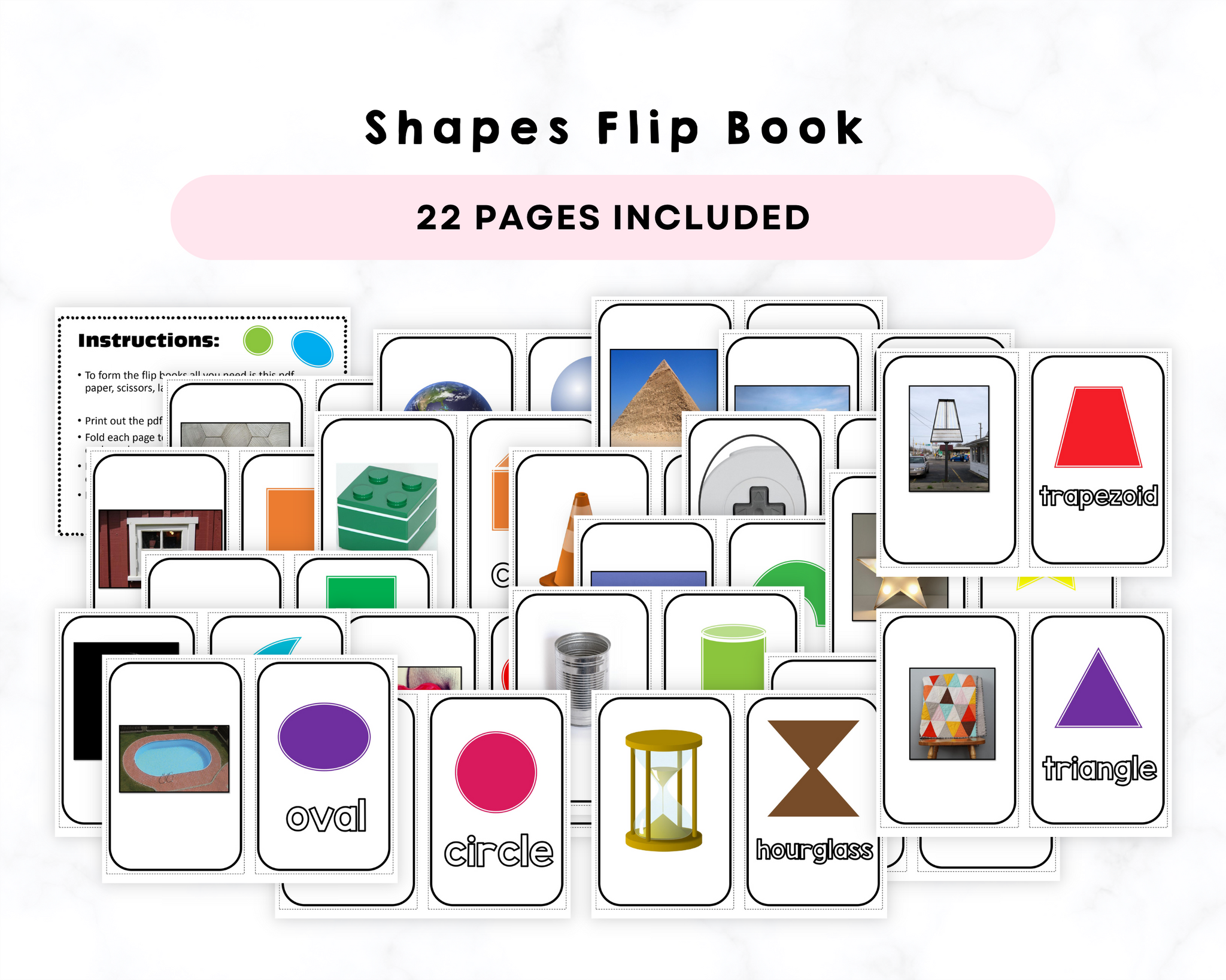 Shapes Flip Book Printables – CrystalandComp