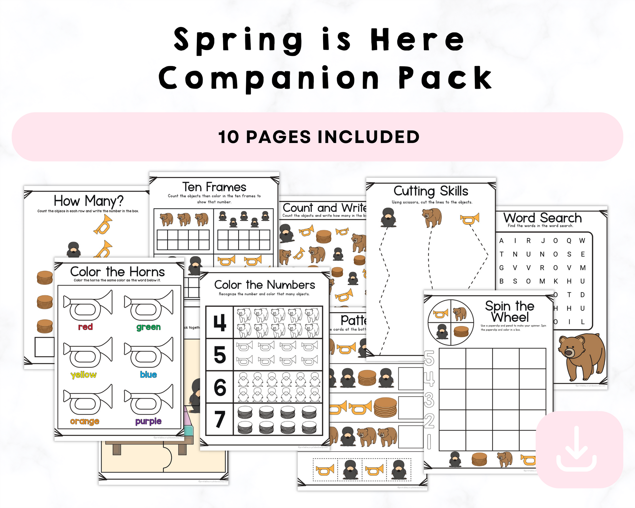 Spring is Here Companion Pack Printables – CrystalandComp