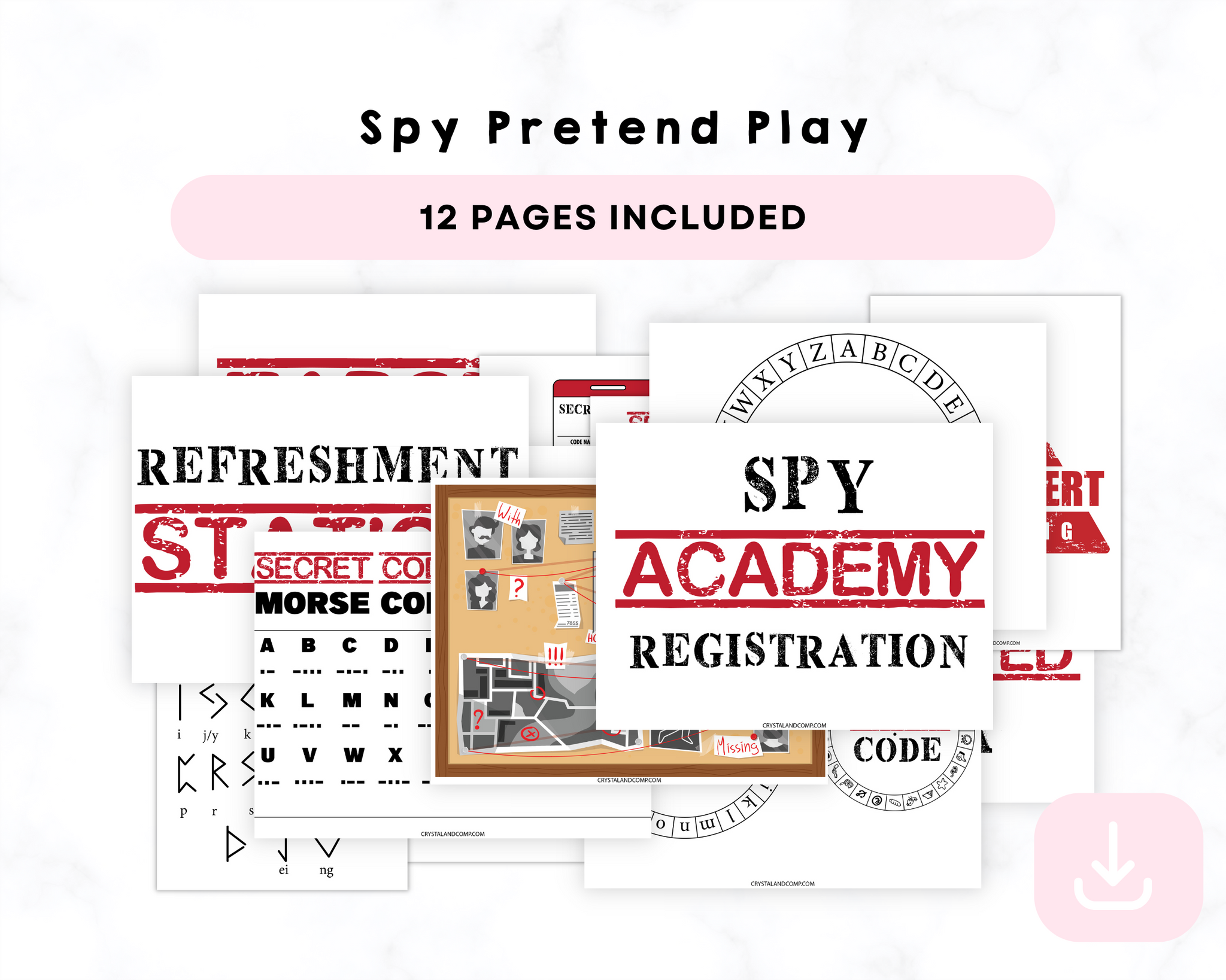 Printable Spy Pretend Play – CrystalandComp
