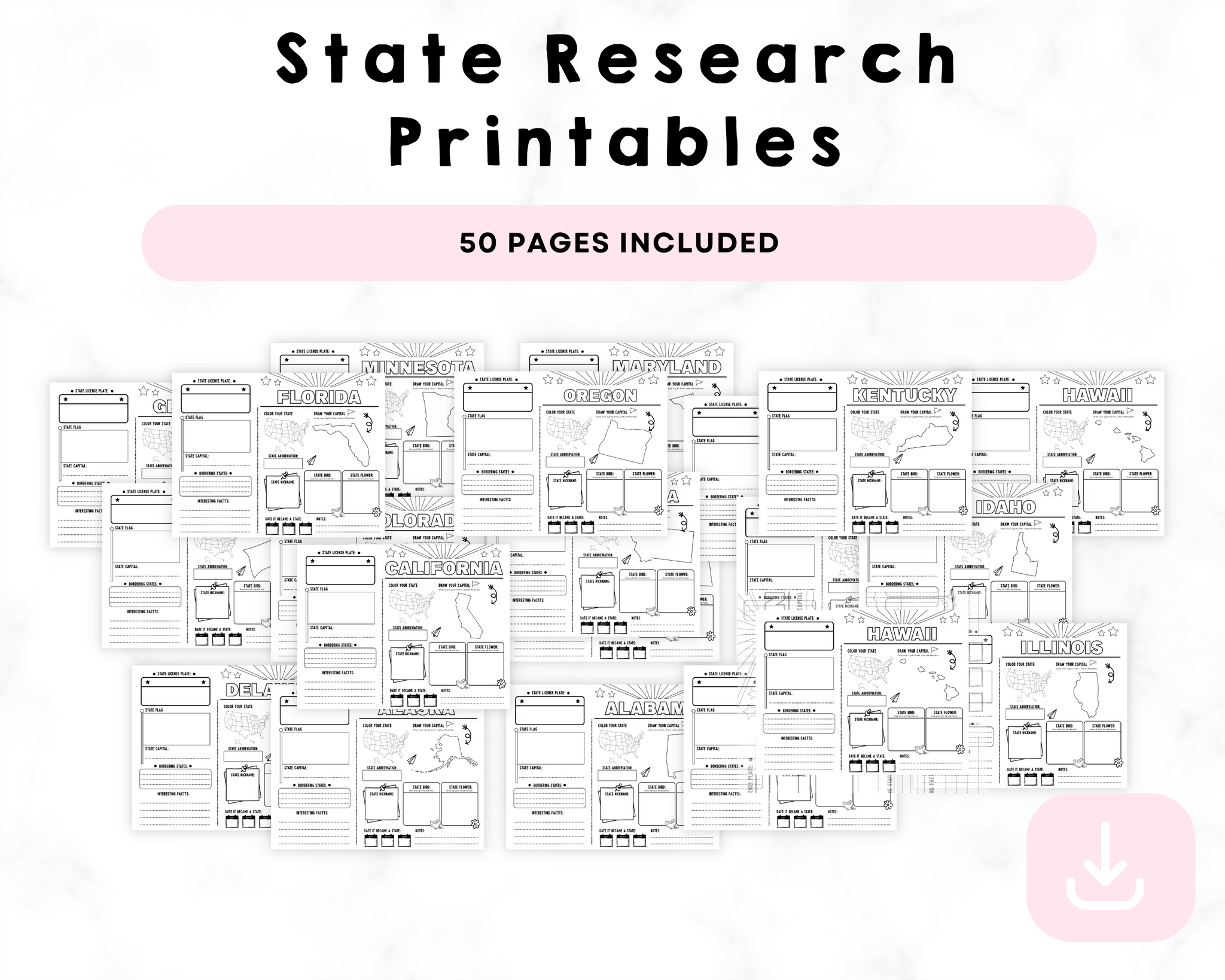 State Research Printables – CrystalandComp