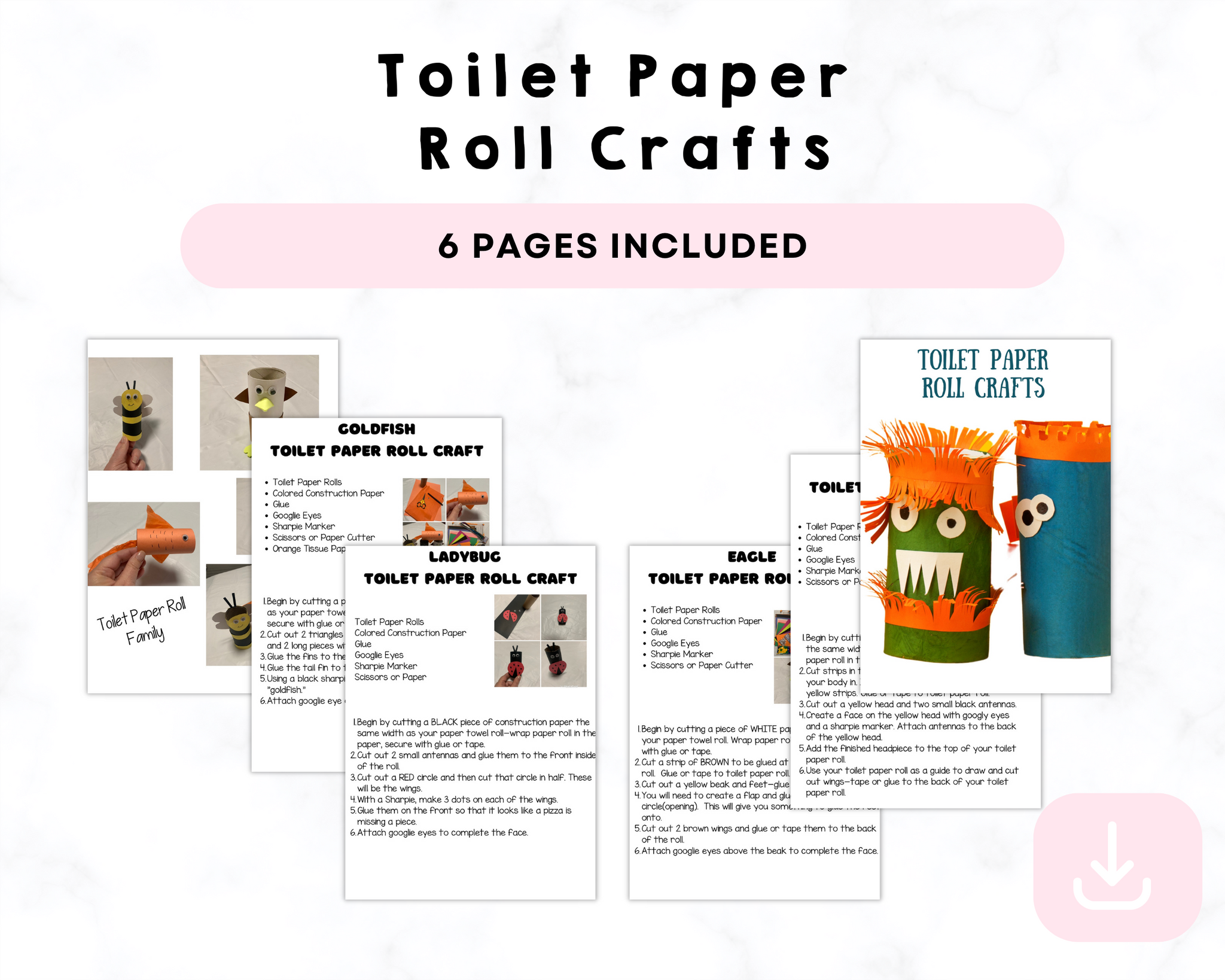 Toilet Paper Roll Printables Crafts – CrystalandComp
