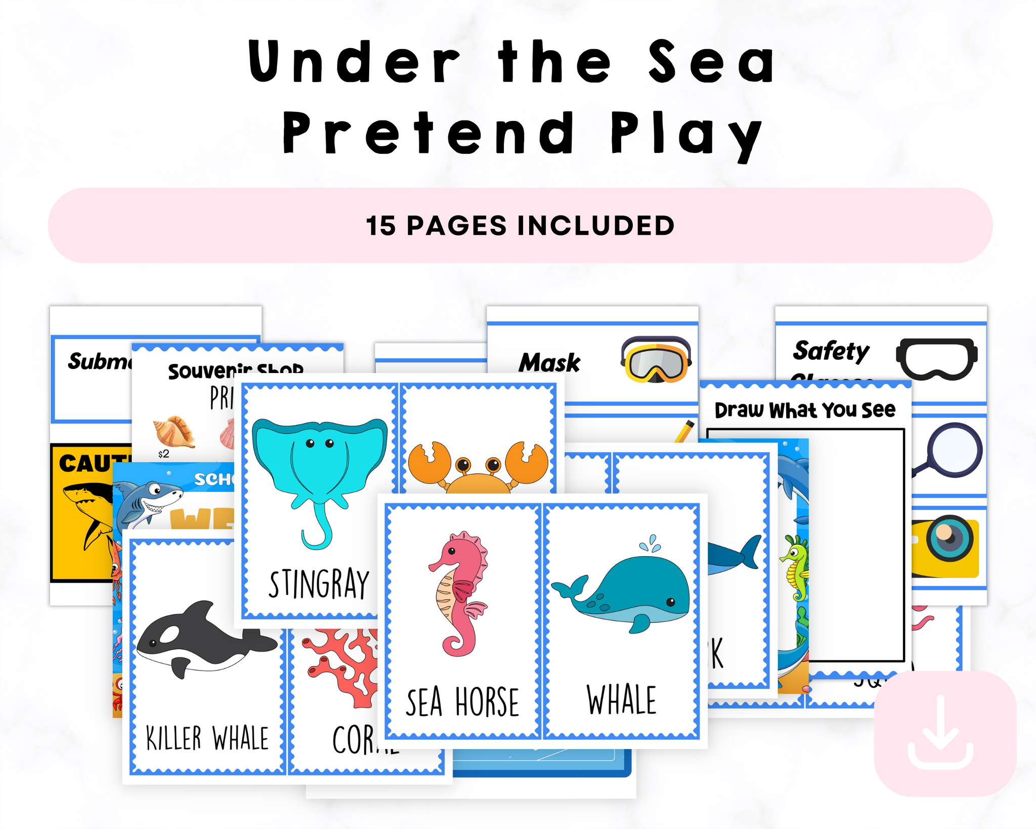 Under the Sea Pretend Play Printables – CrystalandComp